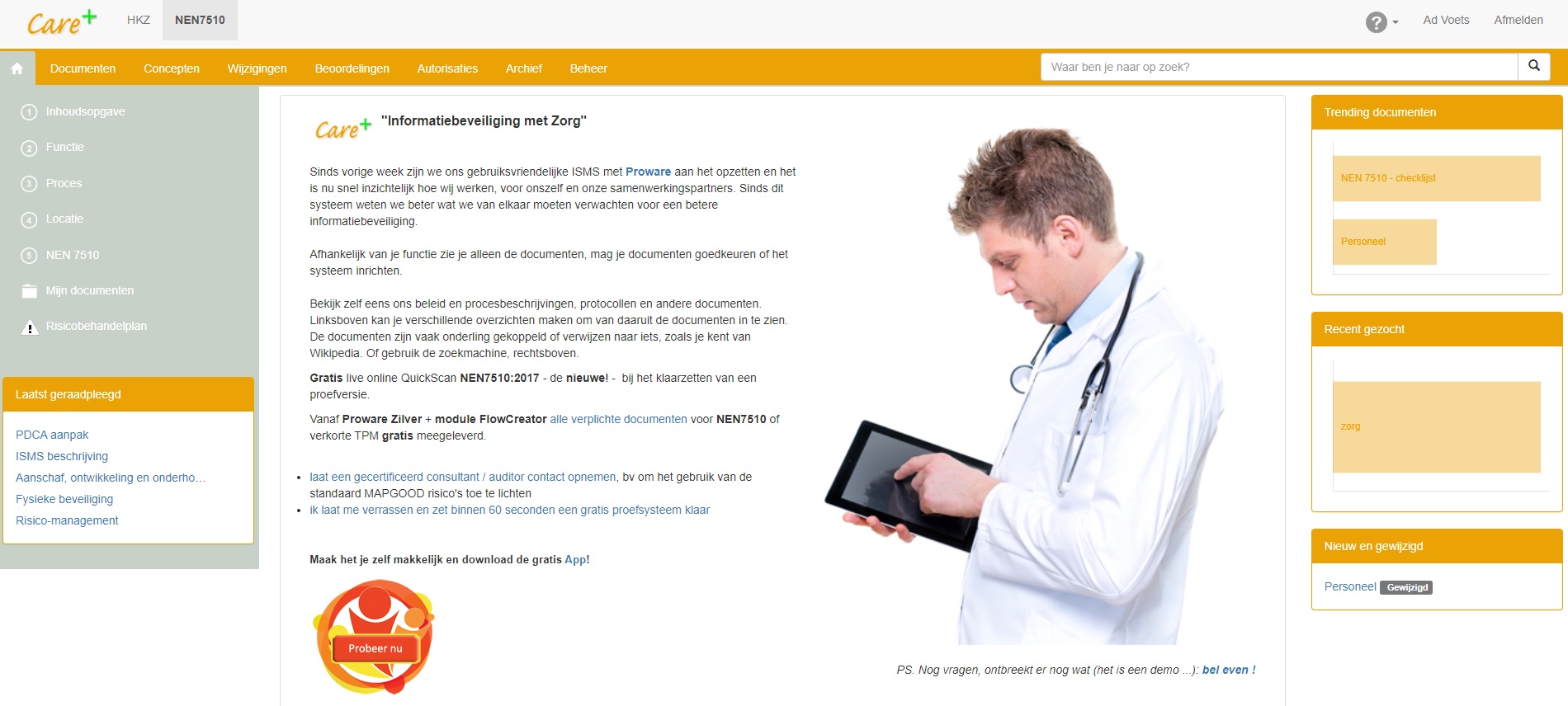 Checklist kwaliteitssysteem zorg vergelijking voor nadelen